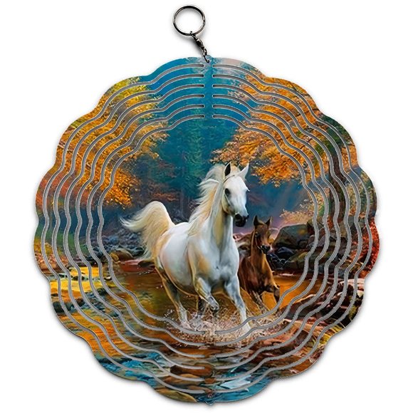 Design | Artistic Running Horse Wind Spinner With Swivel Hook | Poshmark